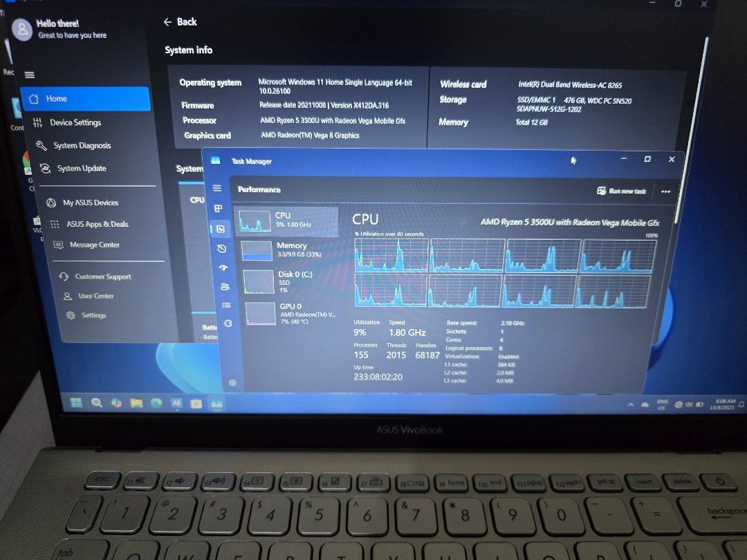 Asus vivobook 14-A412D, Computers & Tech, Laptops & Notebooks on Carousell