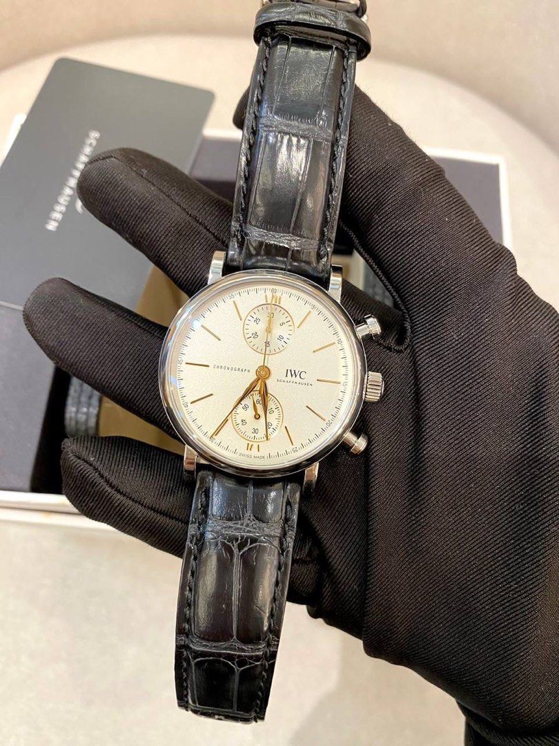 (BRAND NEW) 2022 IWC PORTOFINO CHRONOGRAPH REF IW391406 WHITE DIAL 39MM ...