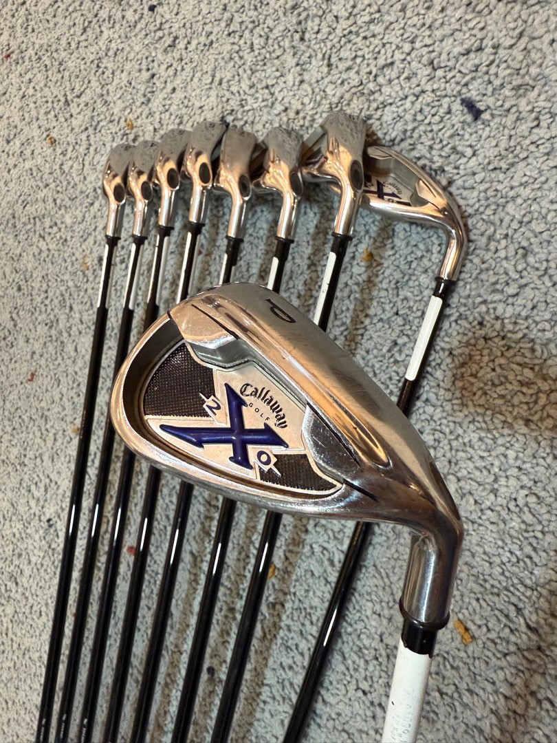 Callaway x20 iron set (3 - SW) 9 pieces, Sports Equipment, Sports ...