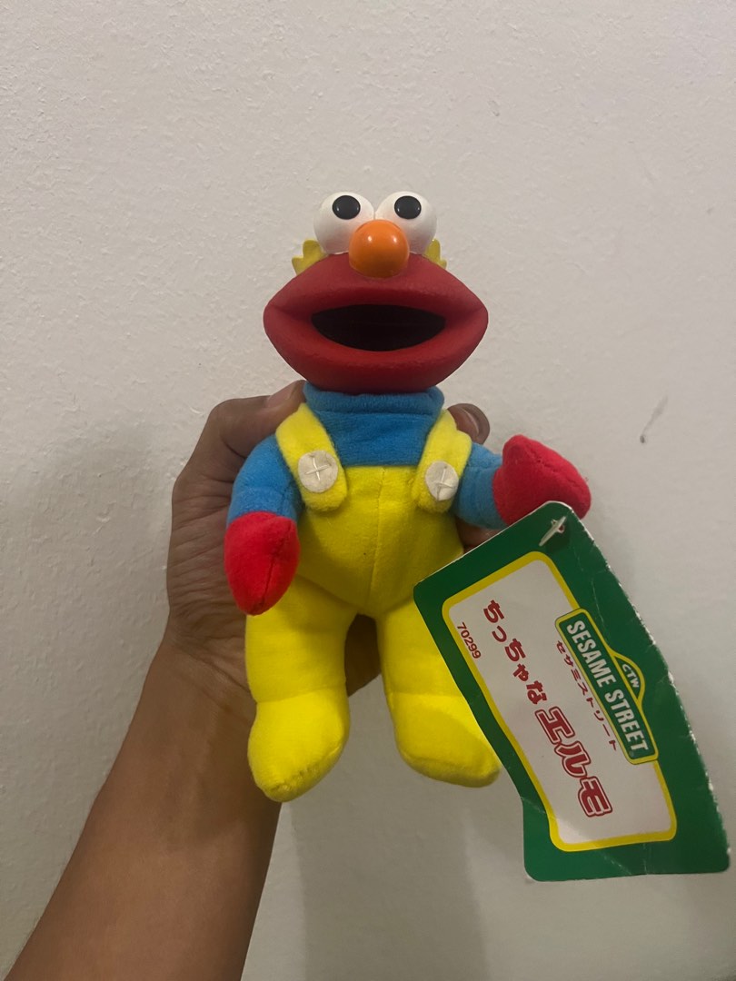 ELMO Sesame Street Plush Body Rubber Head Jim Henson 1996, Hobbies ...