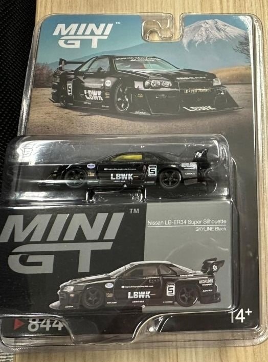 ER34 minigt 844 nissan skyline gtr - mini gt gt-r r34 1/64 scale ...
