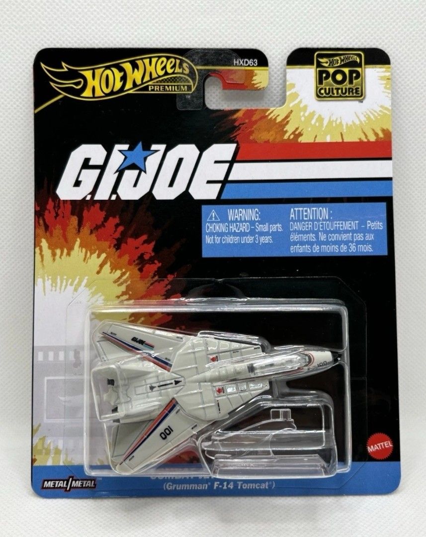 Hot Wheels Premium G.I. Joe Combat Jet Skystriker (Grumman F-14 Tomcat ...