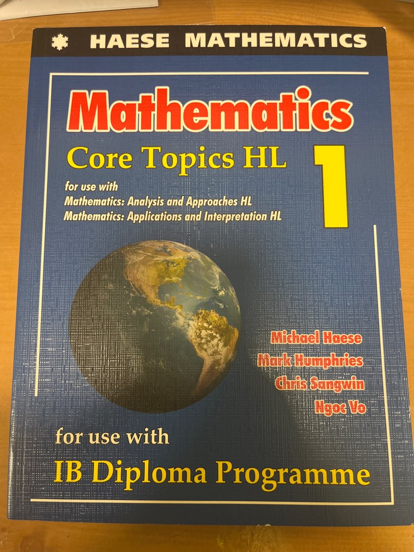 IB AAHL Math Haese Mathematics textbook 1, Hobbies & Toys, Books ...