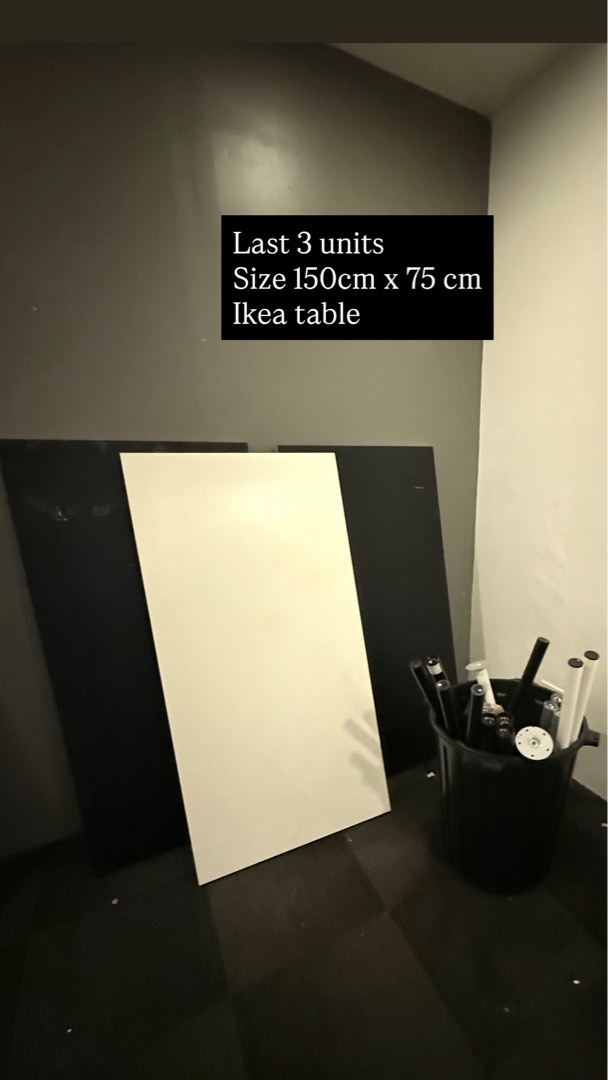 Ikea linnmon table with 4 adils legs, Furniture & Home Living ...