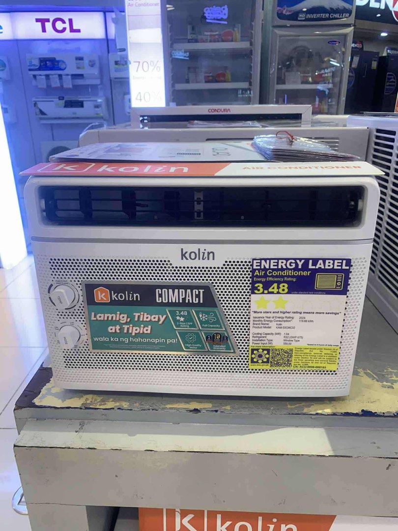 KOLIN NON INVERTER WINDOW TYPE AIR CONDITIONER, TV & Home Appliances ...
