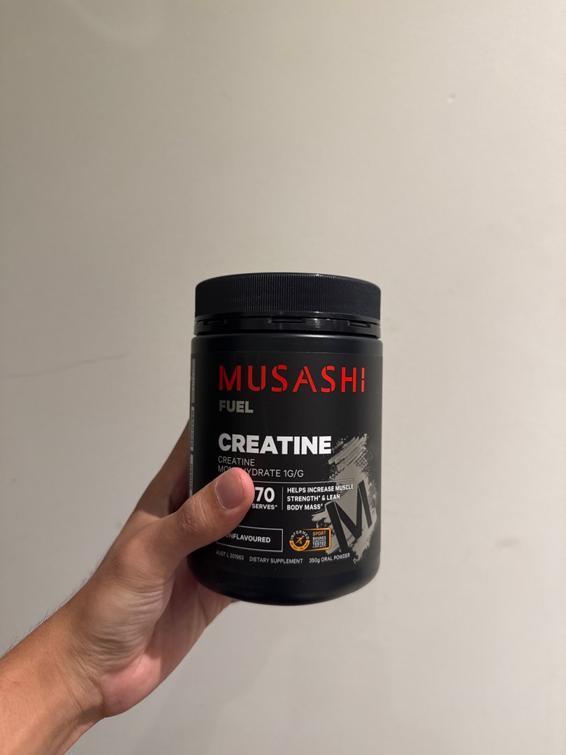 Musashi Fuel Creatine Monohydrate 350g, Health & Nutrition, Health ...
