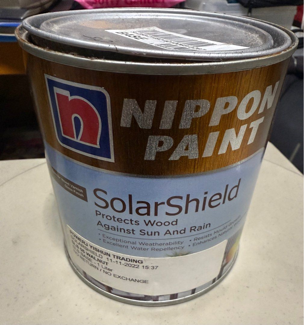 Nippon Paint SolarShield 1 Liter ($14), Furniture & Home Living, Home ...