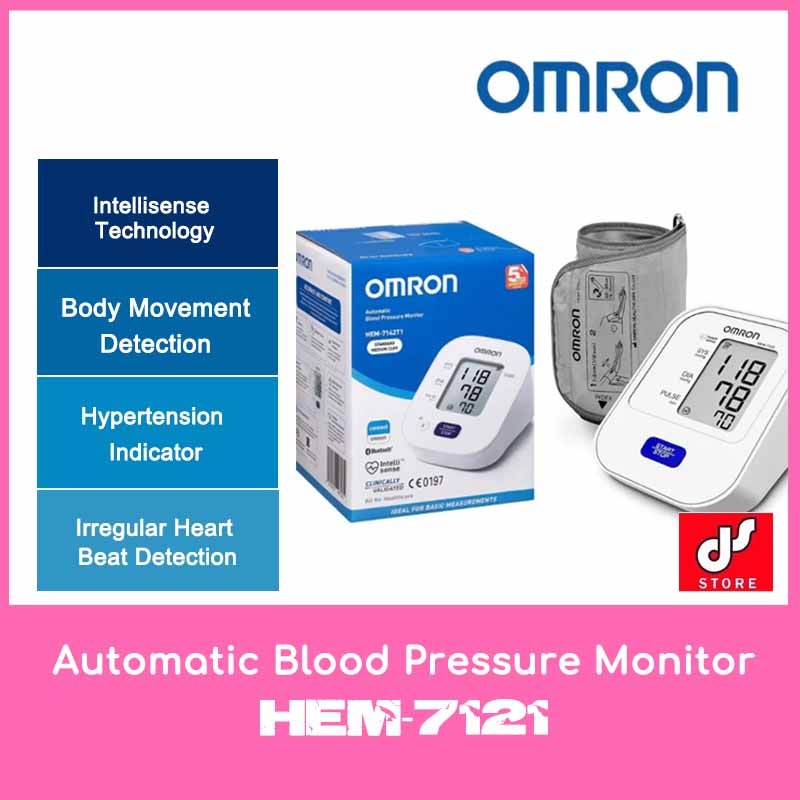 Omron HEM-7121 Automatic Upper Arm Blood Pressure Monitor BP BPM ...