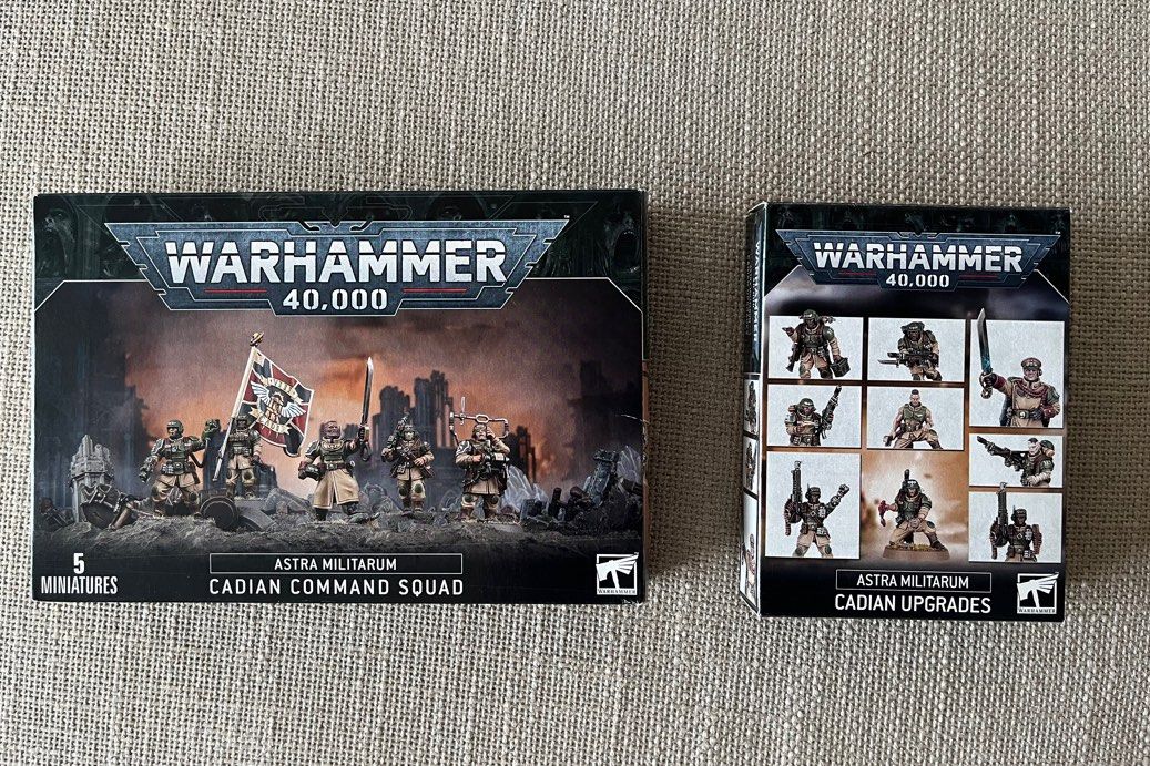 [Partially Built] Cadian Command Squad and Upgrade Sprues - Warhammer ...