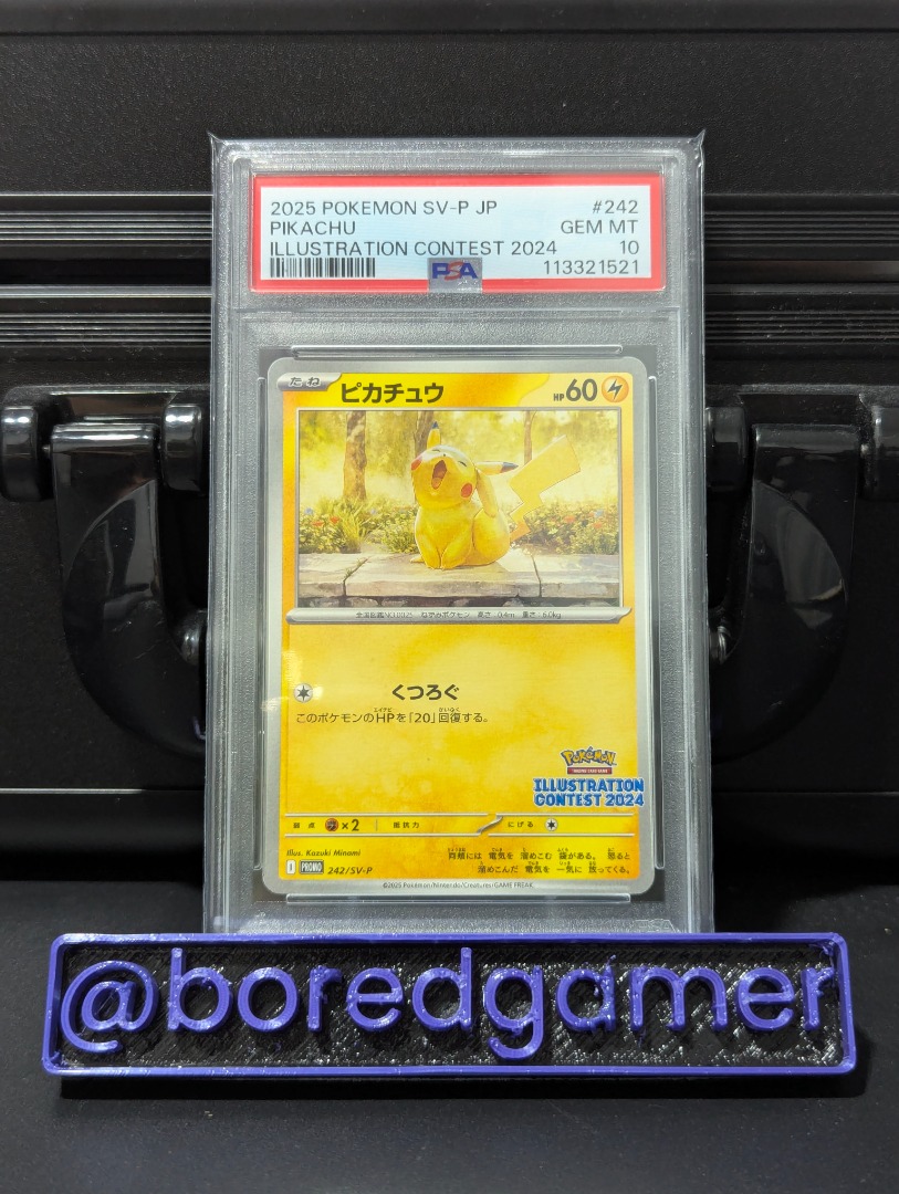 Pikachu Illustration Contest 2025 PSA 10, Hobbies & Toys, Toys & Games ...