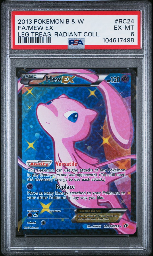 [PSA 6] Mew EX #RC24 - Pokemon Legendary Treasures | Pokemon TCG ...