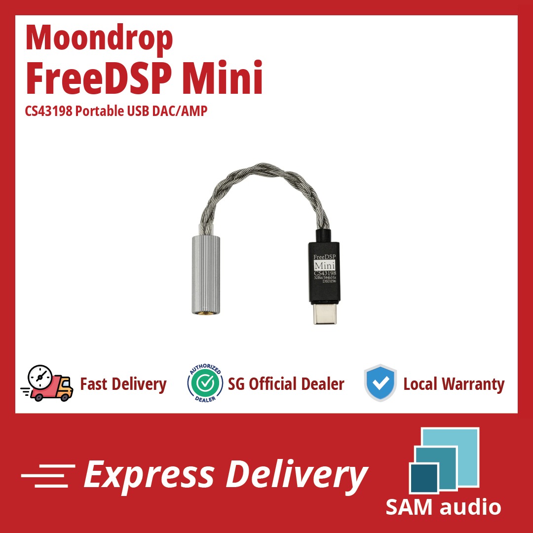 [🎶SG] MOONDROP FREEDSP MINI (Free DSP Mini) - CS43198 Portable USB DAC ...