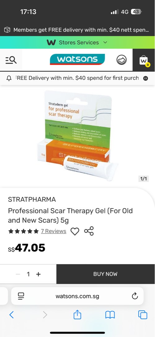 Stratpharma Professional Scar Therapy Gel 5g, Beauty & Personal Care ...