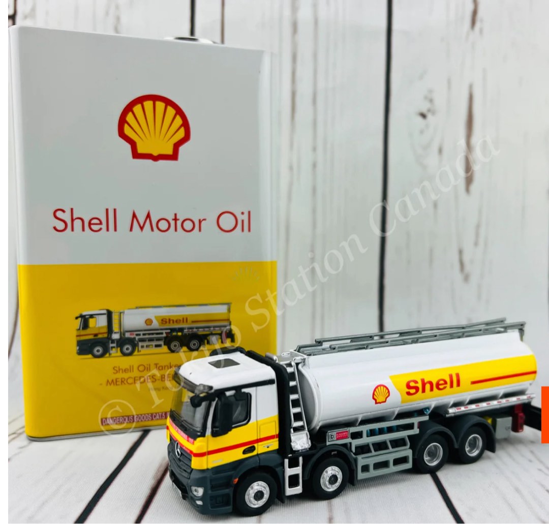 TINY 微影 1/76 Shell Oil Tanker Truck MERCEDES-BENZ Antos with Shell ...