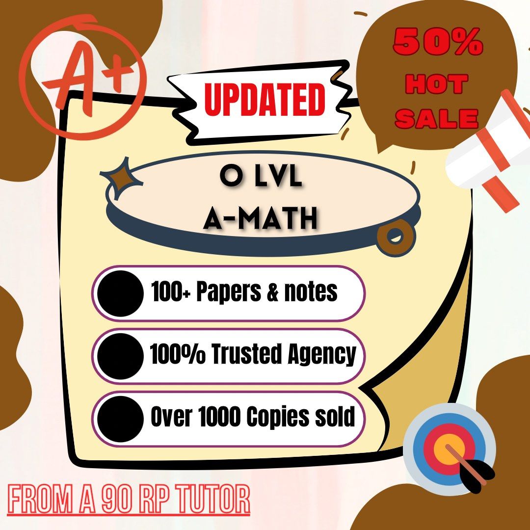 🔥 [UPDATED] 2025-2026 ULTIMATE O-LEVEL ADDITIONAL MATHEMATICS PREMIUM ...