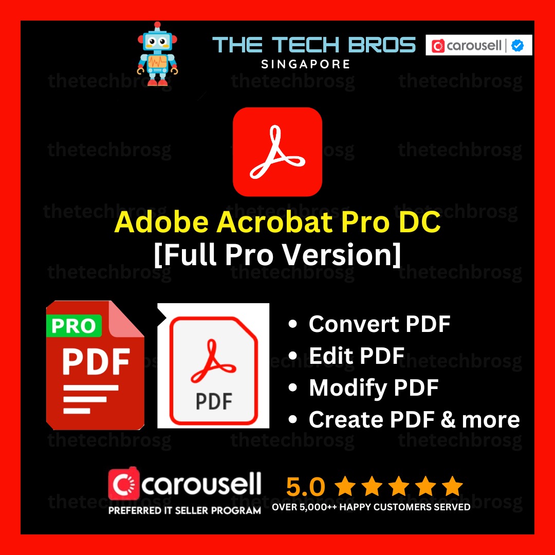 🔥 Latest Adobe Acrobat Pro DC PDF Editor E-Sign One Time Payment for ...