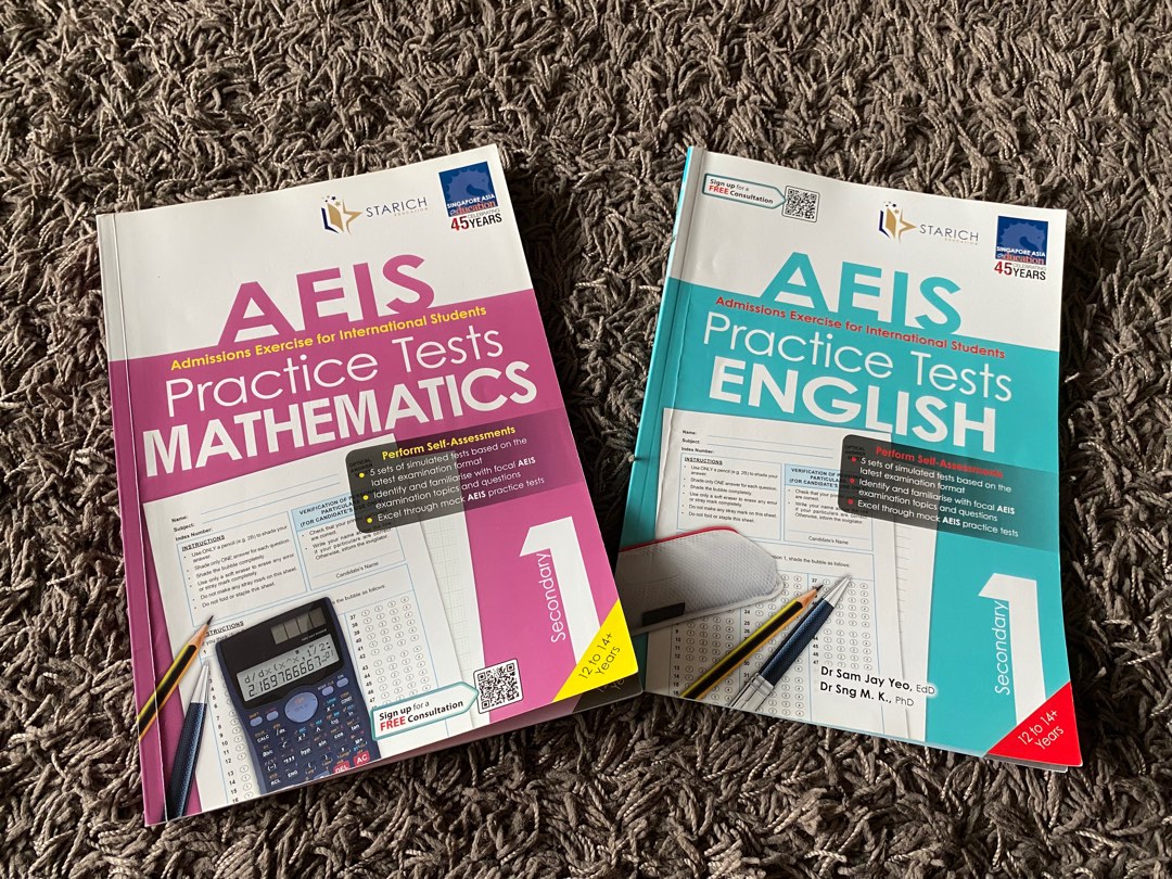 AEIS Practice Tests - Mathematics & English (Bundle), Hobbies & Toys ...