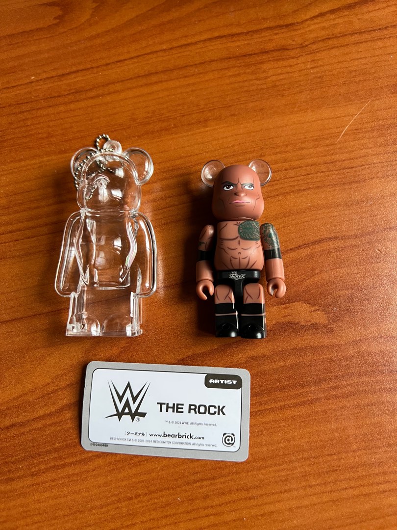 Bearbrick The Rock WWE Artist Figure (Series 48), Hobbies & Toys, Toys ...