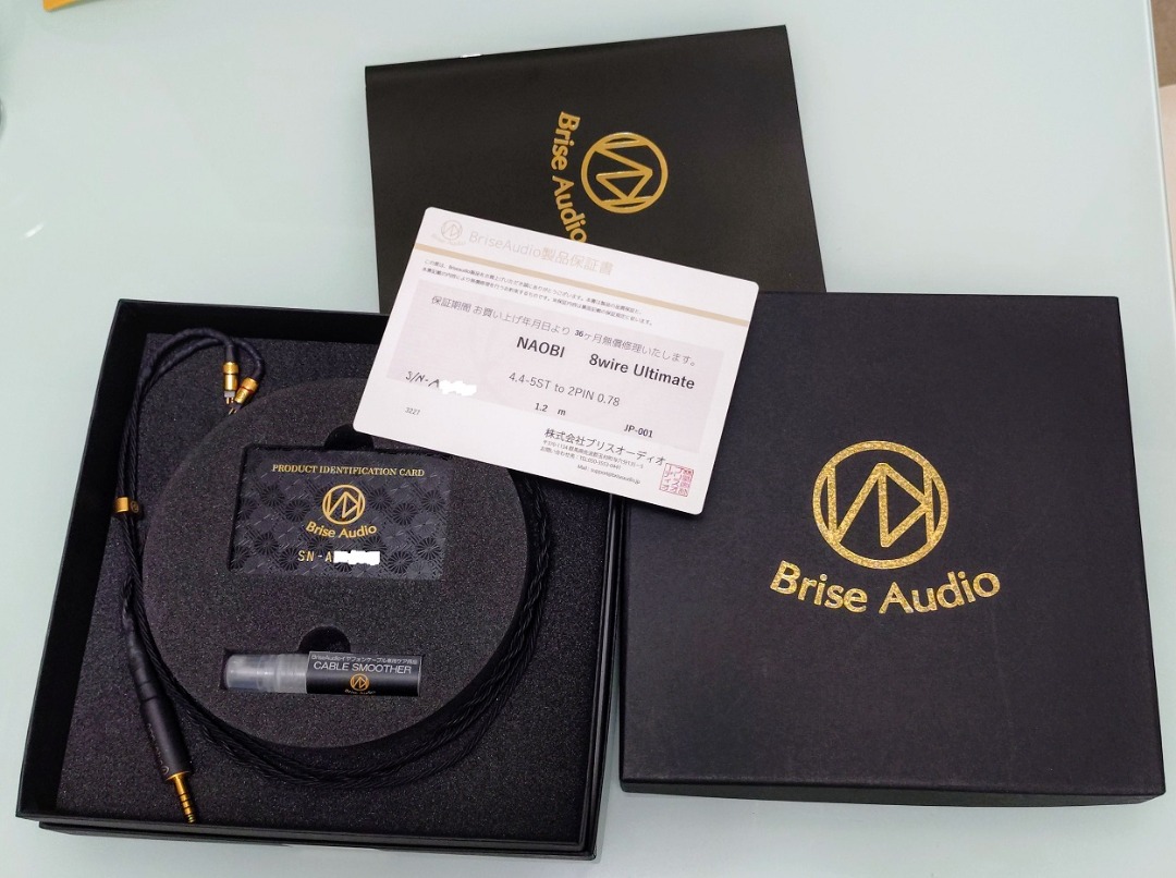 Brise Audio Naobi Ultimate 8 Wire Cable (2-pin with 4.4mm), Audio ...
