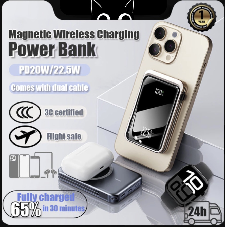 CCC Certified Power Bank 20000mAh | Wireless Fast Charging 3C Power ...