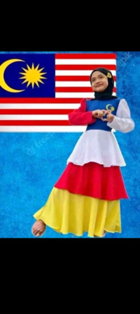 Dress merdeka kids saiz 12, Babies & Kids, Babies & Kids Fashion on ...