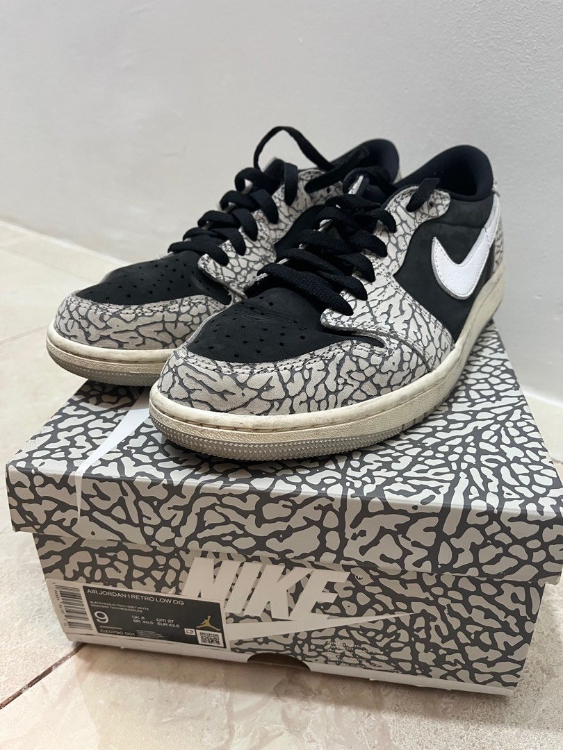 Jordan 1 low OG - Elephant Print, Men's Fashion, Footwear, Sneakers on ...