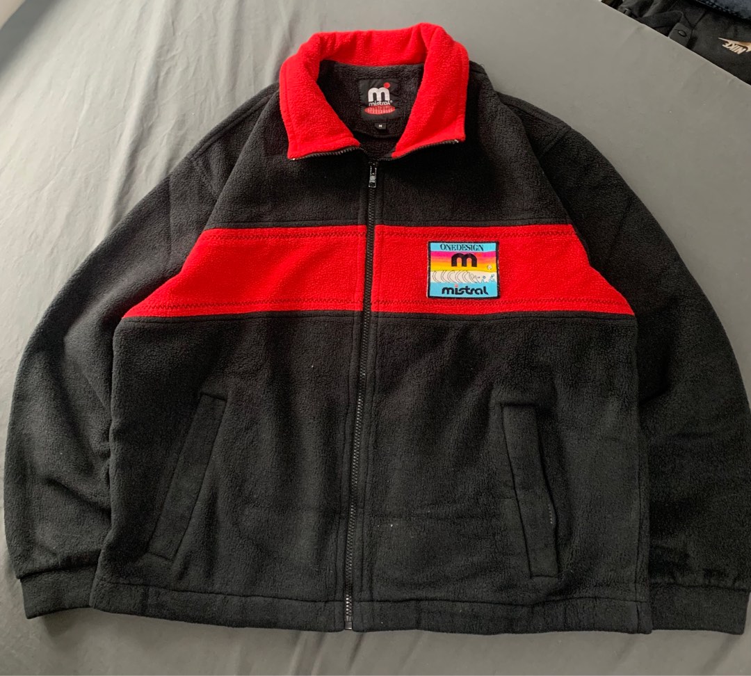 Mistral Fleece Jacket Red & Black, Men's Fashion, Coats, Jackets and ...