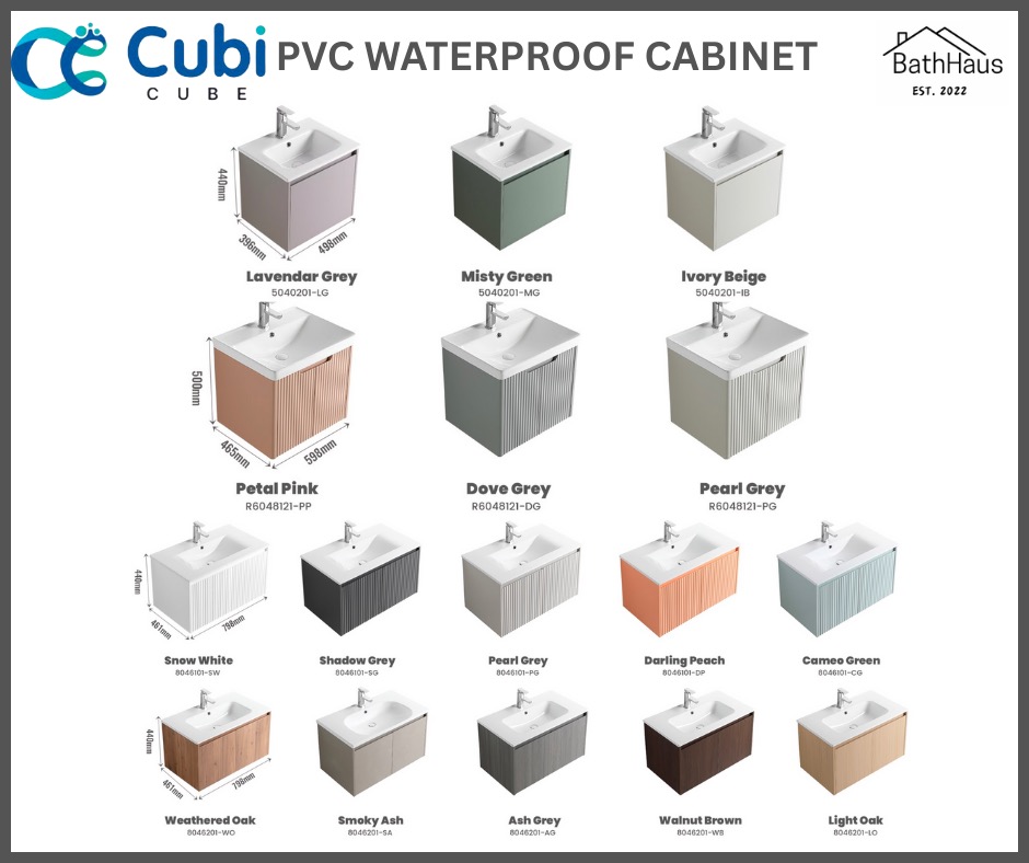 [PM FOR BEST PRICE] CUBI CUBE PVC BATHROOM BASIN / VANITY / MIRROR ...