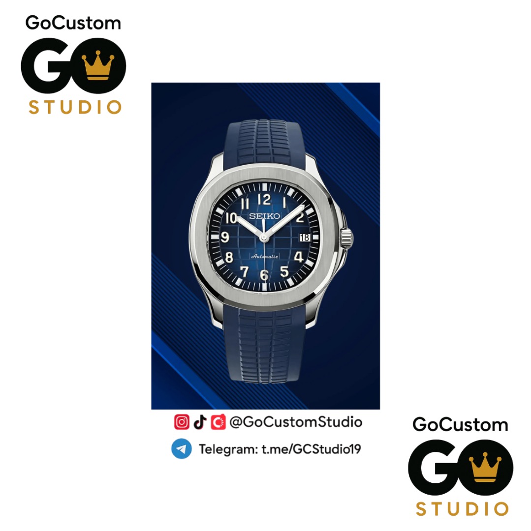 Seiko Mod Aquanaut Blue [PM TO CUSTOMISE] | GoCustom, Men's Fashion, Watches & Accessories ...