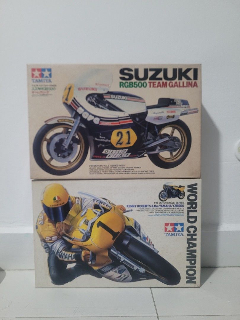 Tamiya Suzuki RGB500 & Yamaha YZR500 Model Kits[Read Description For ...