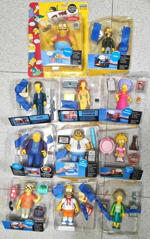 The Simpsons Barney Lenny Legs Princess Kashmir Patty Action Figure ...