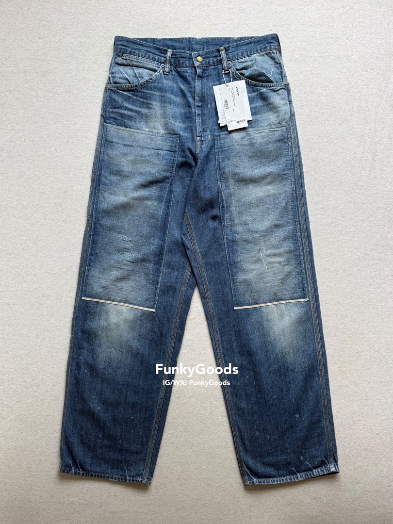 Visvim 25ss SS Carpenter Pants Dmgd, 男裝, 褲＆半截裙, 牛仔褲 - Carousell