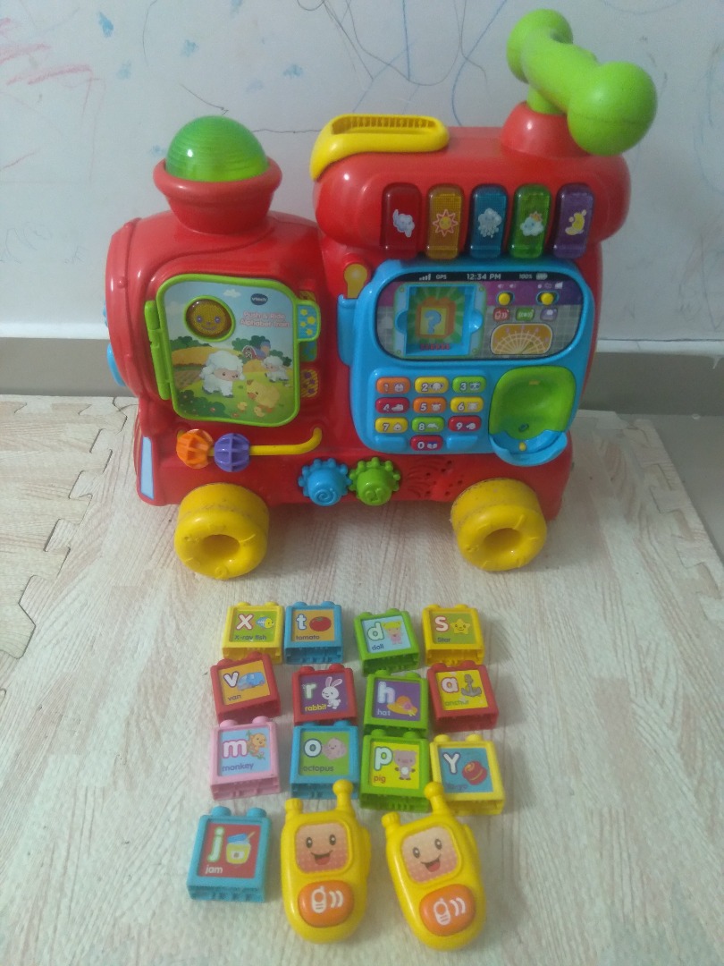 Vtech Push and Ride Alphabet Train, Babies & Kids, Infant Playtime on ...
