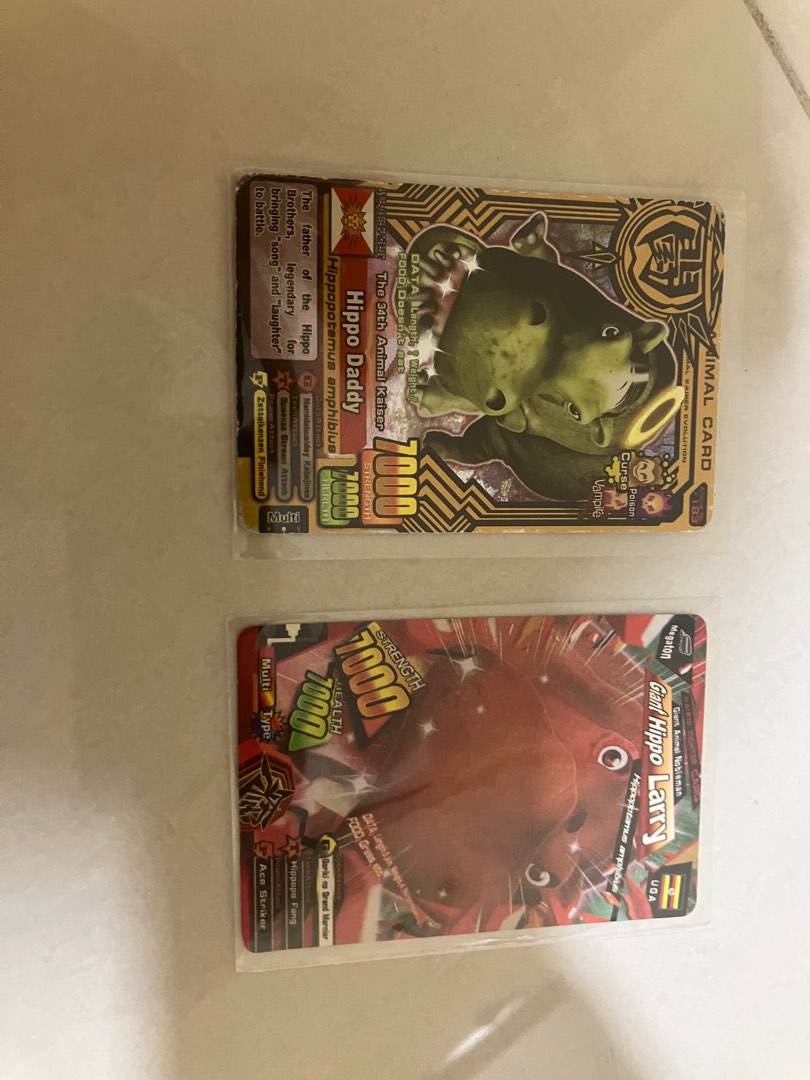ANIMAL KAISER CARD SET HIPPO, Hobbies & Toys, Toys & Games on Carousell
