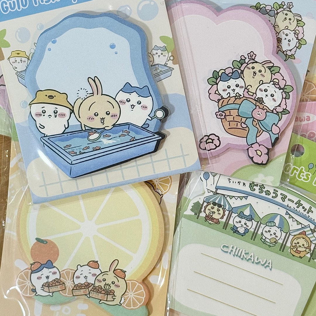 Chiikawa Sticky Notepad (30 sheets/pad), Hobbies & Toys, Art & Prints ...