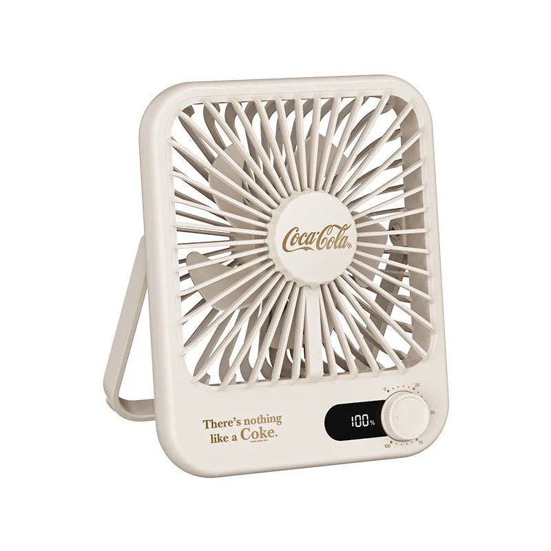 Coca-cola C3 Desktop USB Small Fan Silent Office Student Long Battery ...