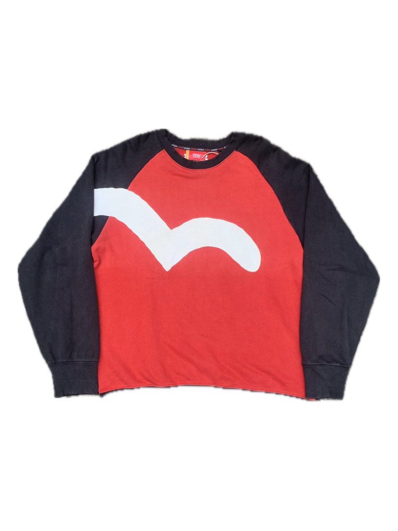Crewneck Evisu Big Logo not Kemeja Tracktop Celana Hoodie Varsity Jaket ...