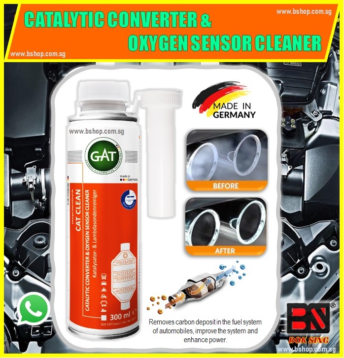 GAT CAT CLEAN- CATALYTIC CONVERTER & OXYGEN SENSOR CLEANER 300ML- MADE ...