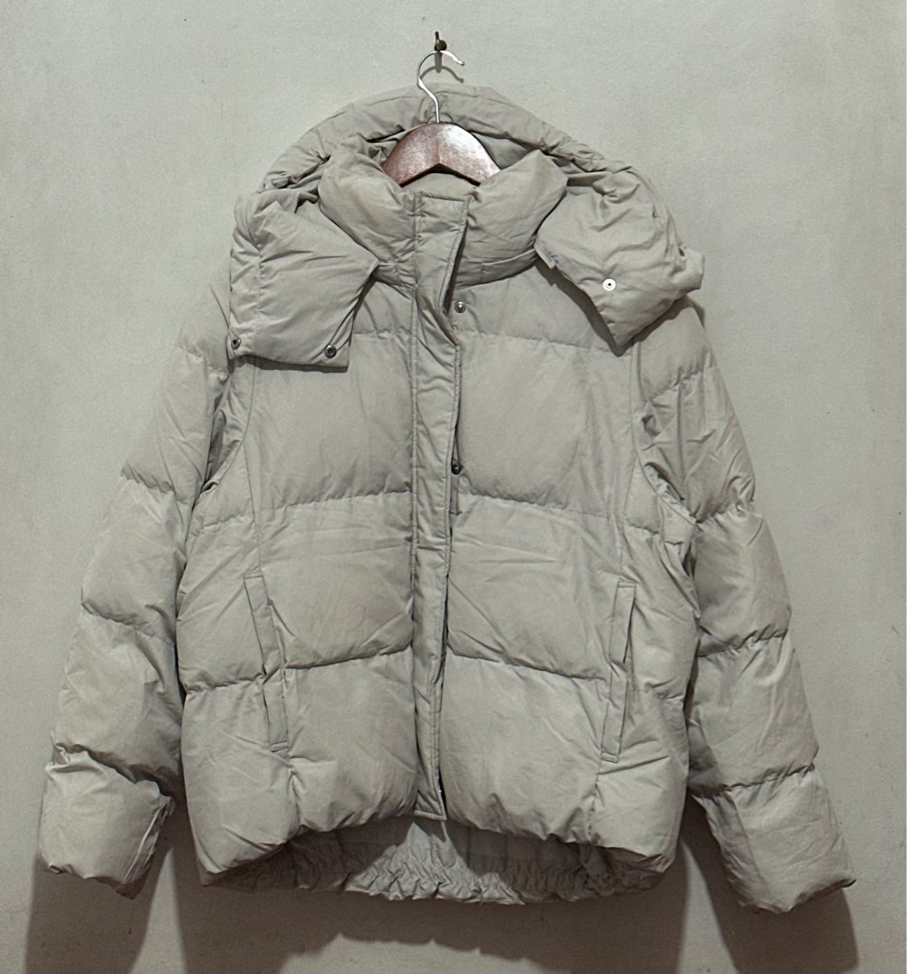 GU White Puffer Jacket Women XL, Women's Fashion, Coats, Jackets and ...