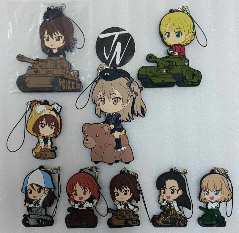 Ichiban Kuji Girls und Panzer GuP Rubber Strap & Keychain, Hobbies ...