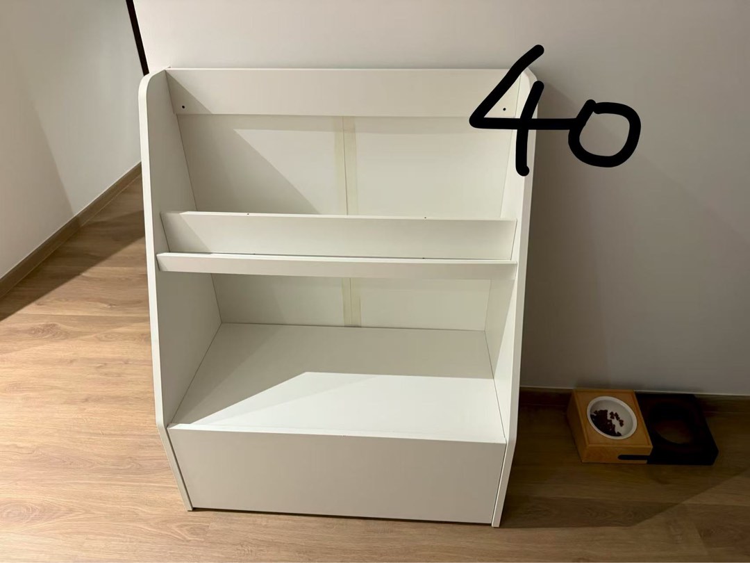 IKEA BERGIG Book Display with Storage - White, Furniture & Home Living ...