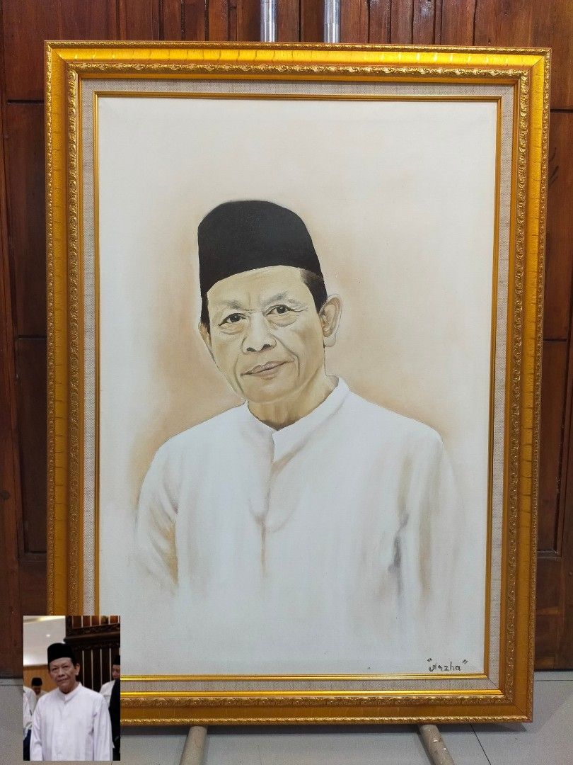 Jasa lukis wajah media kanvas cat minyak, Desain & Kerajinan Tangan ...