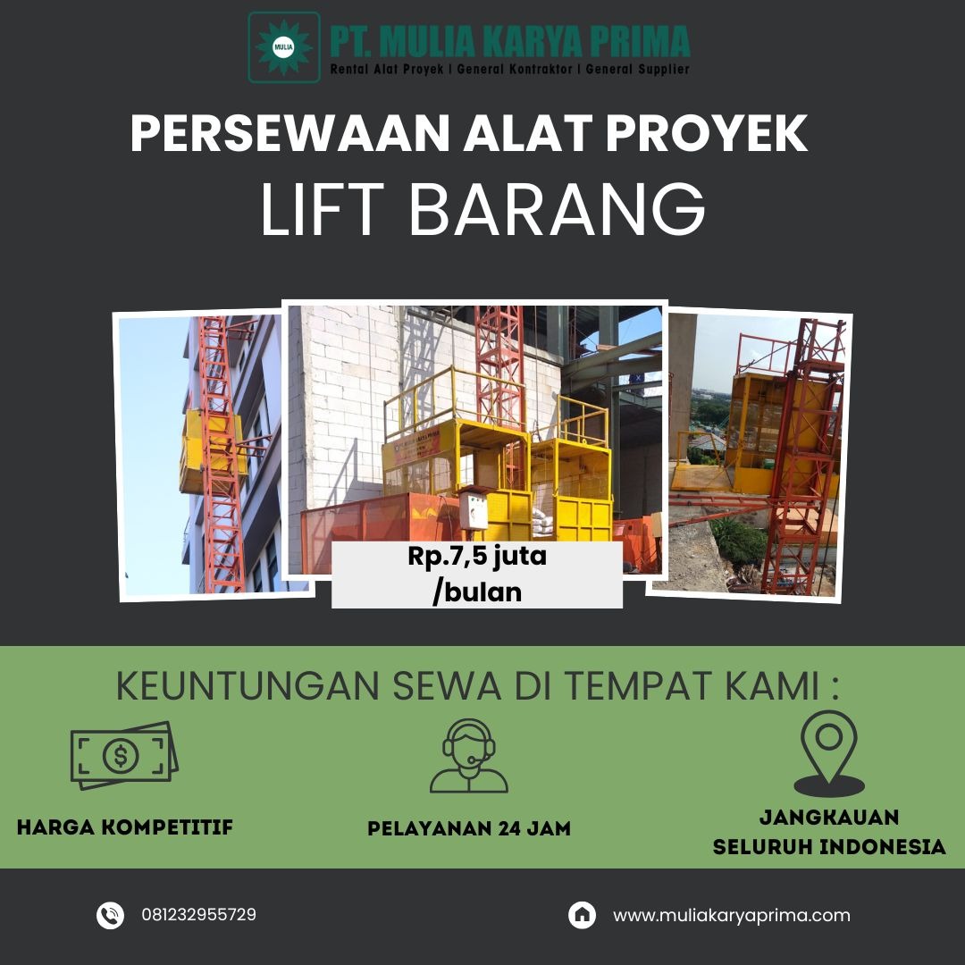 Lift Barang Raja Ampat Provinsi Papua Barat | Lift Material | Lift ...