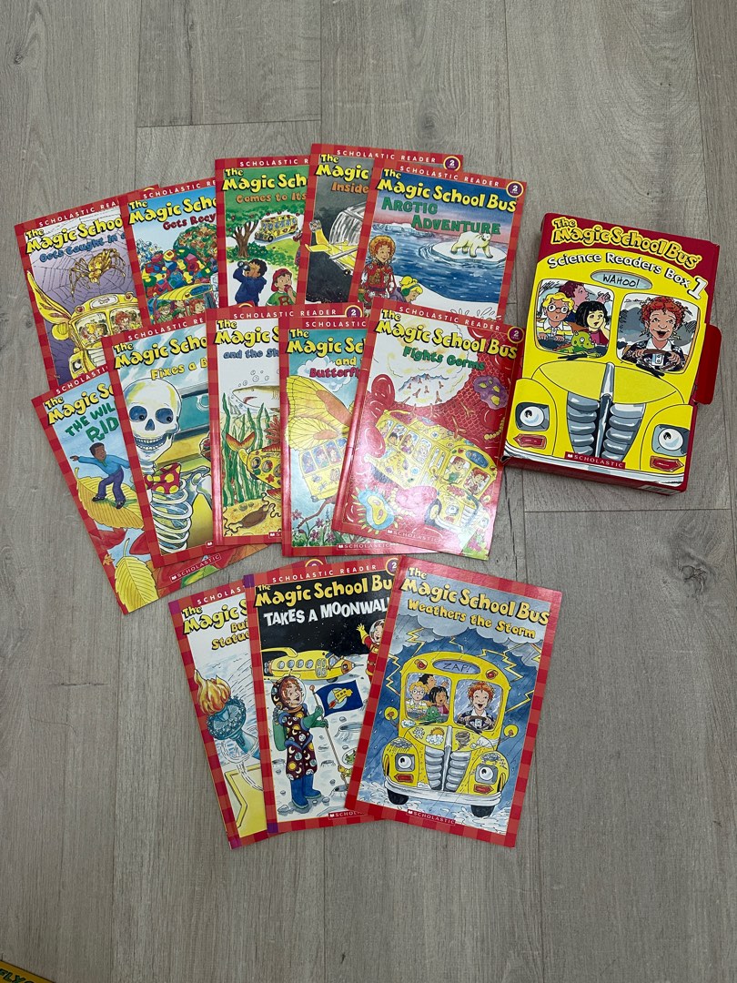 Magic school bus book set, 興趣及遊戲, 書本 & 文具, 兒童書籍 - Carousell