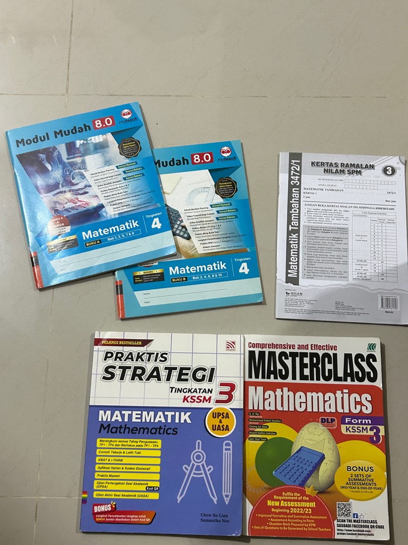Mathematic Sekolah Menengah Exercise Books, Hobbies & Toys, Books & Magazines, Textbooks on ...