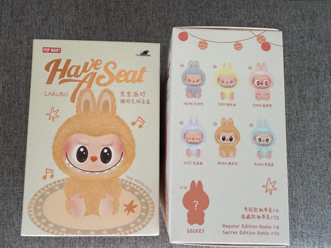 Labubu V2 SECRET DUODUO Pop Mart Have A Seat Serie (ready to collect ...