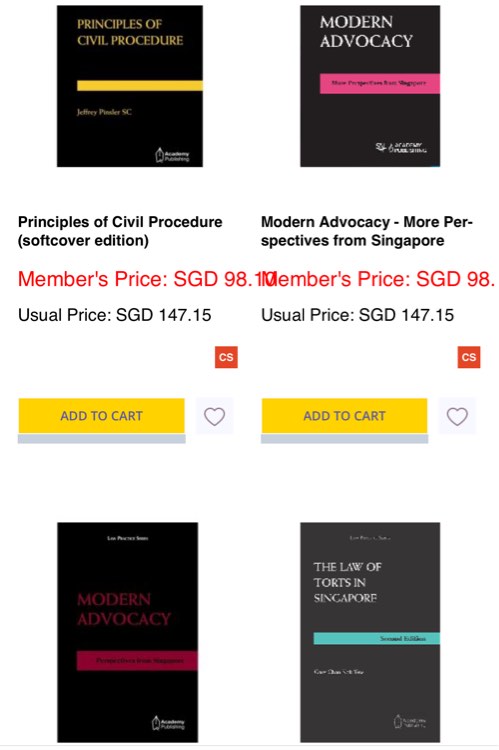 Pre Order Law Textbooks at SAL member price, Hobbies & Toys, Books ...
