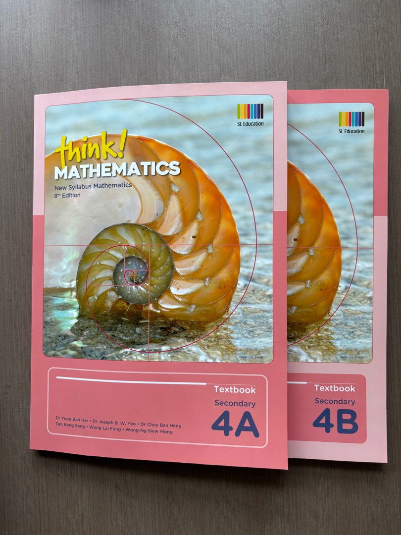Think! Mathematics Secondary 4A & 4B Textbook, Hobbies & Toys, Books ...