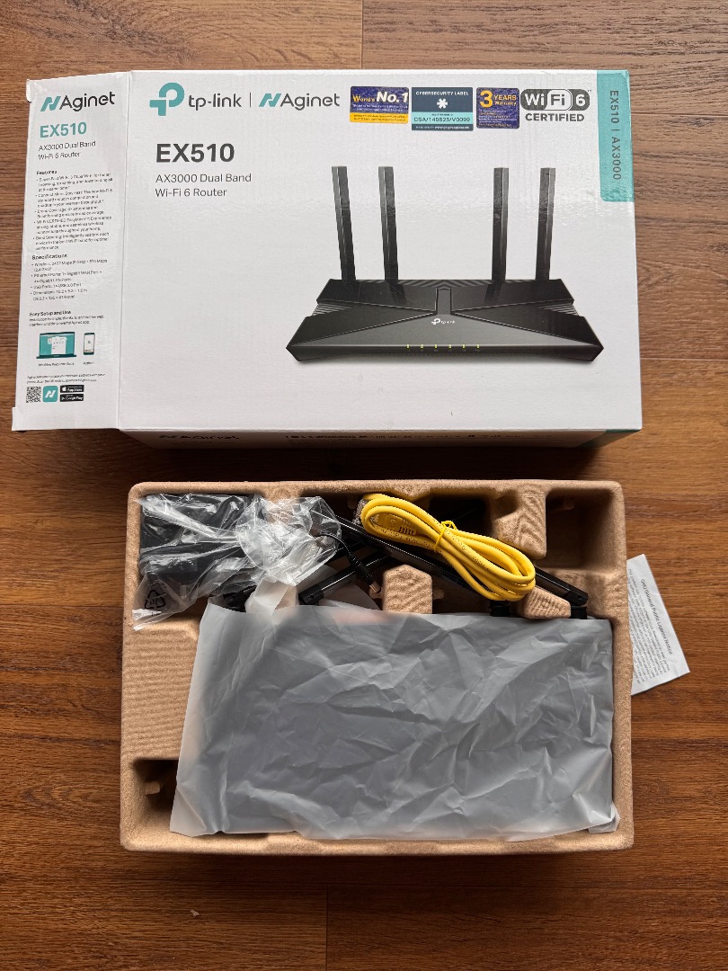 TP-Link EX510 AX3000 Dual Band Wi-Fi 6 Router, Computers & Tech, Parts ...