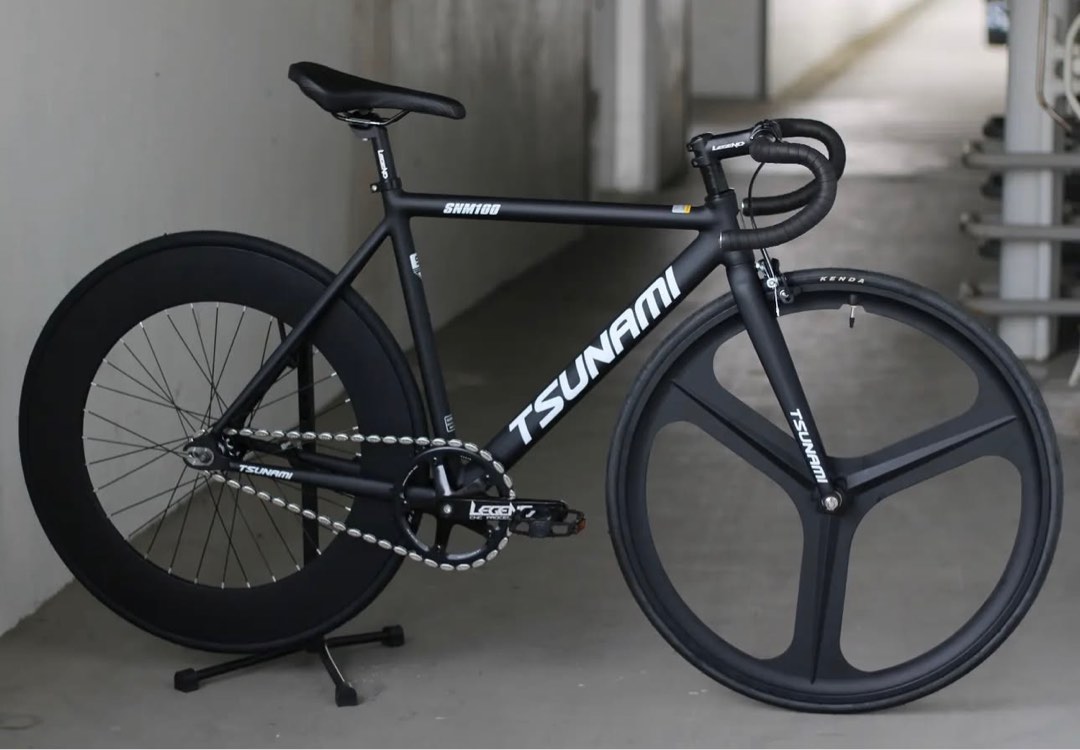 Tsunami SNM100 Fixed Gear Bike - Black, Sports Equipment, Bicycles ...